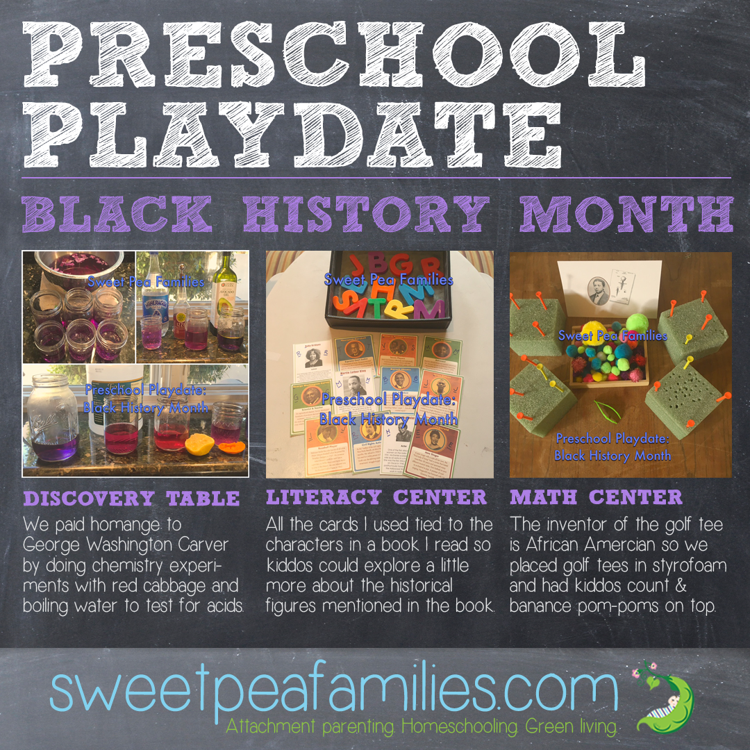 Preschool Playdate: Black History Month | Sweet Pea Families