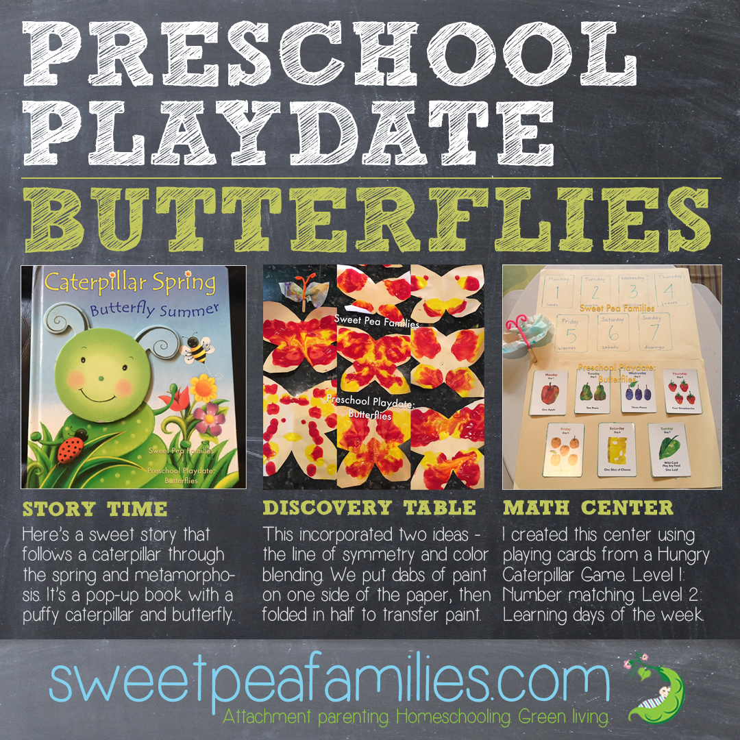 Preschool Playdate: Butterflies | Sweet Pea Families