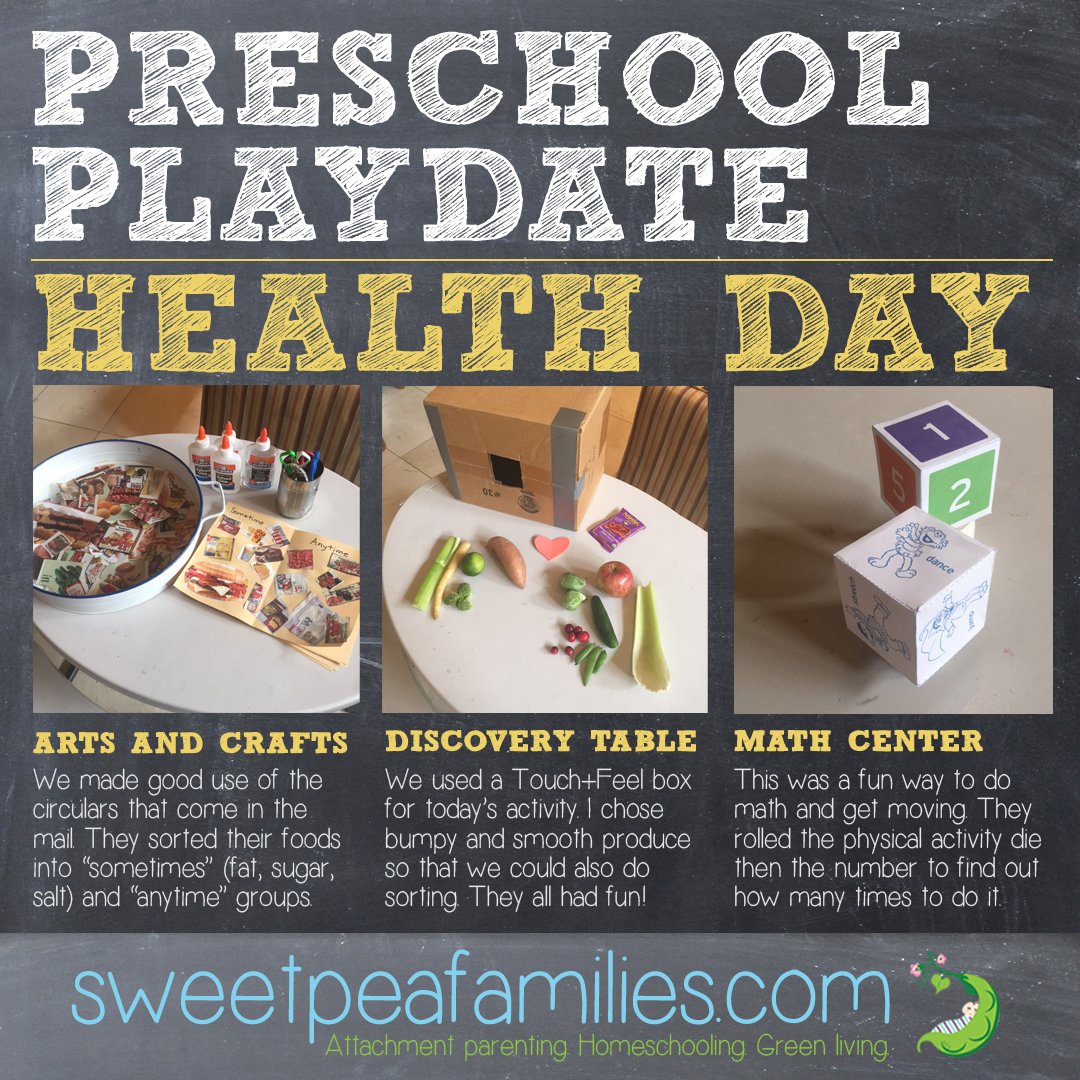 Preschool Playdate: Health Day | Sweet Pea Families