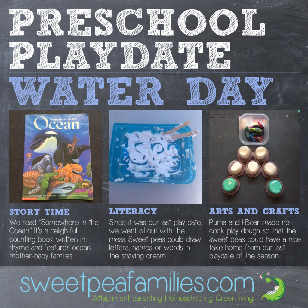 Preschool Playdate: Water Play | Sweet Pea Families