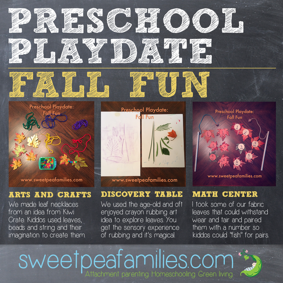 Preschool Playdate: Fall Fun | Sweet Pea Families