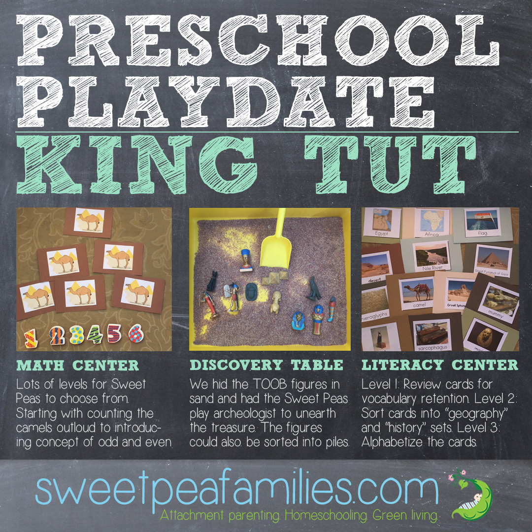 Preschool Playdate: King Tut Day | Sweet Pea Families