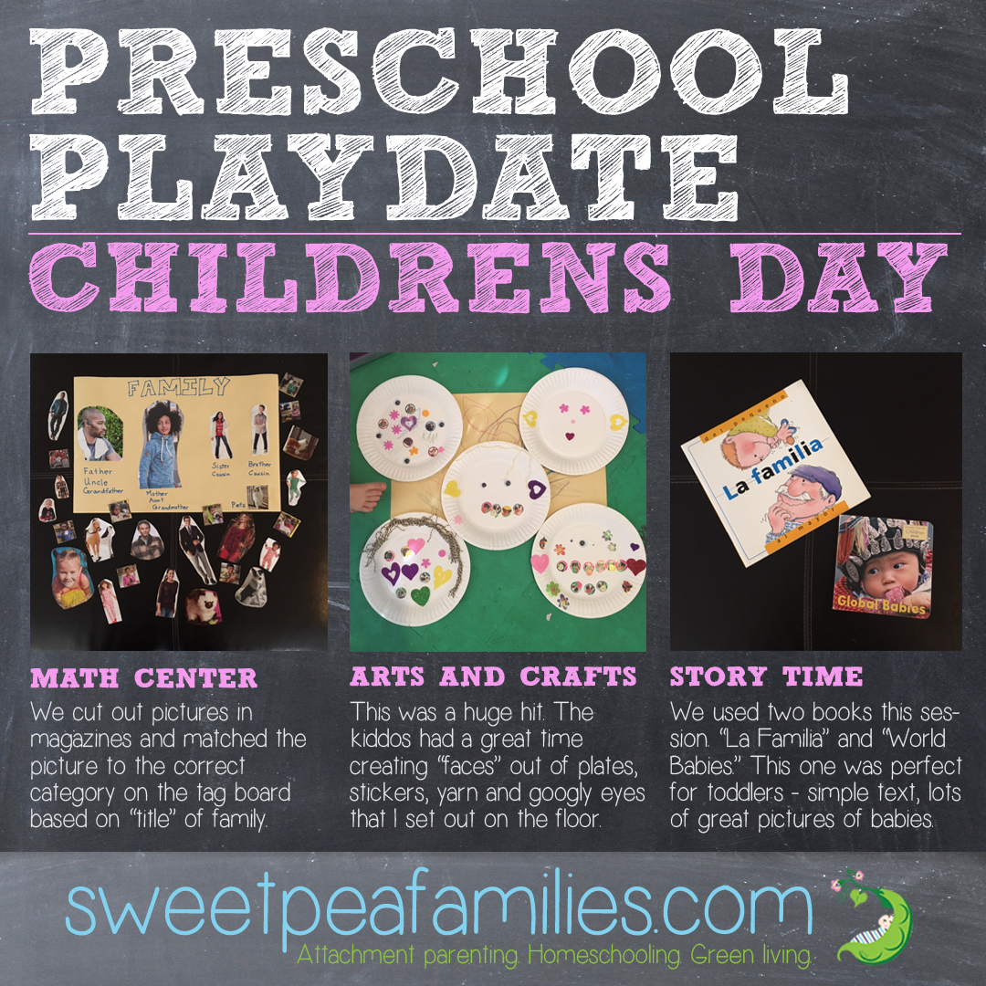 Preschool Playdate: Children’s Day | Sweet Pea Families